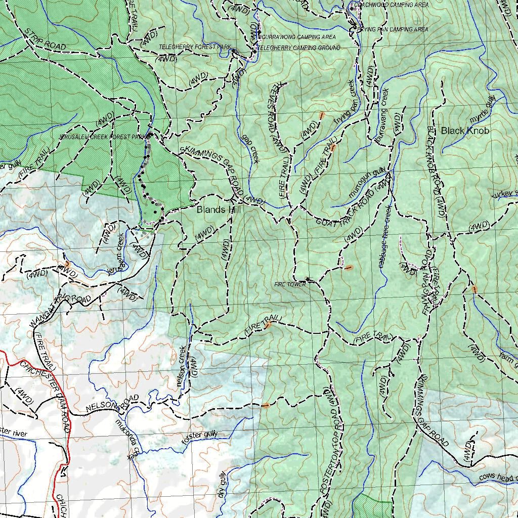 Getlost Map 9233 DUNGOG NSW Topographic Map V15 1:75,000 by Getlost ...