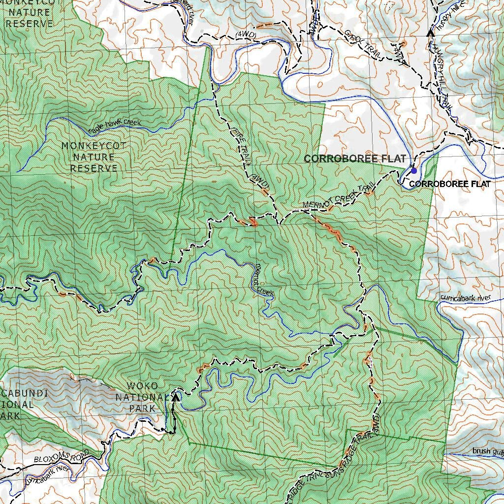 Getlost Map 9234 UPPER MANNING NSW Topographic Map V15 1:75,000 by ...