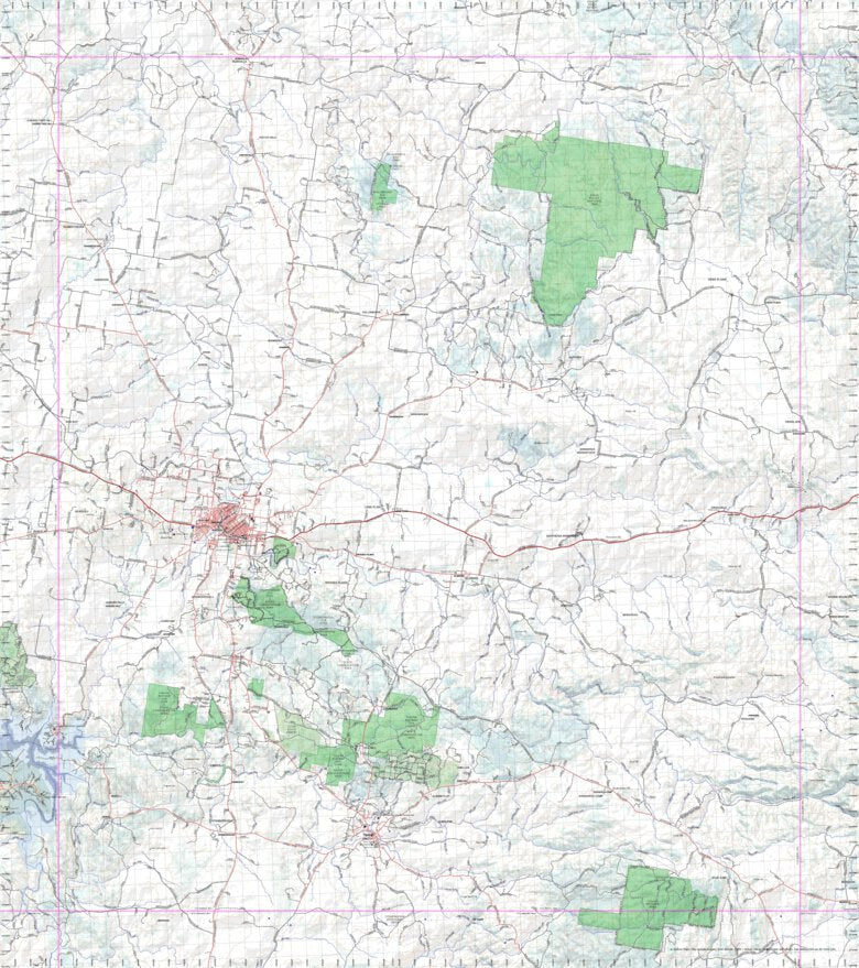 Getlost Map 9138 INVERELL NSW Topographic Map V15 1:75,000 by Getlost ...