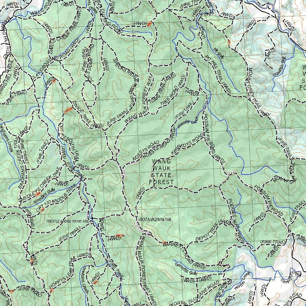 Getlost Map 9333 BULAHDELAH NSW Topographic Map V15 1:75,000 by Getlost ...
