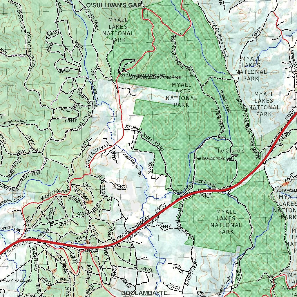 Getlost Map 9333 BULAHDELAH NSW Topographic Map V15 1:75,000 by Getlost ...