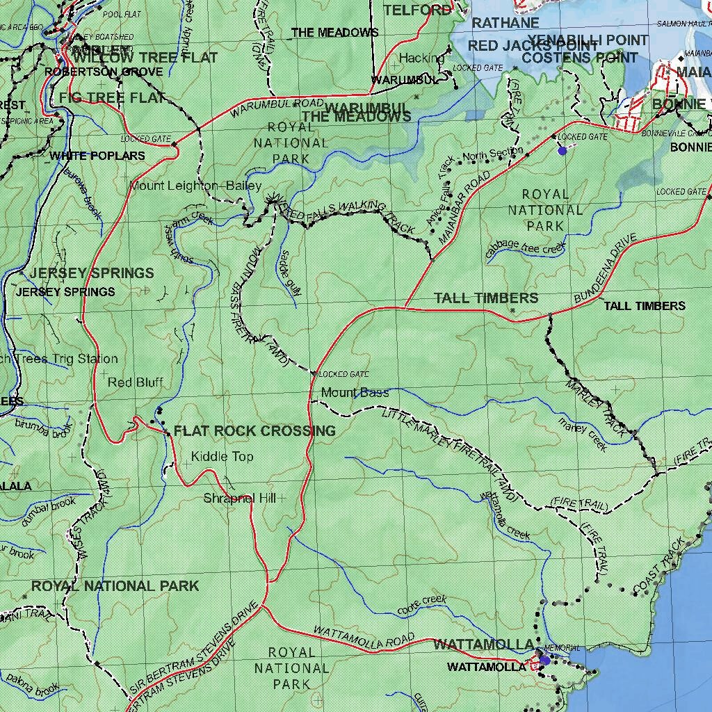 Getlost Map 9129 PORT HACKING NSW Topographic Map V15 1:75,000 by ...