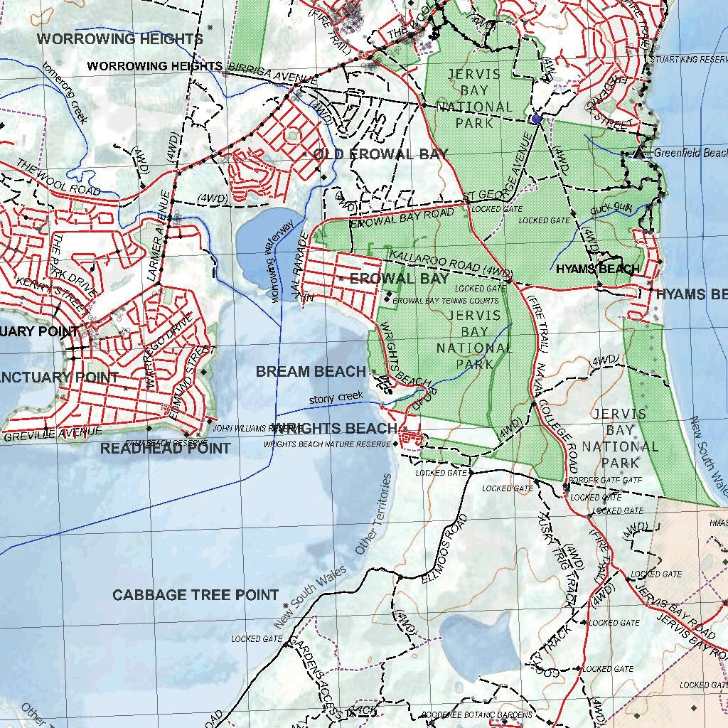 Getlost Map 9027 JERVIS BAY NSW Topographic Map V15 1:75,000 by Getlost ...