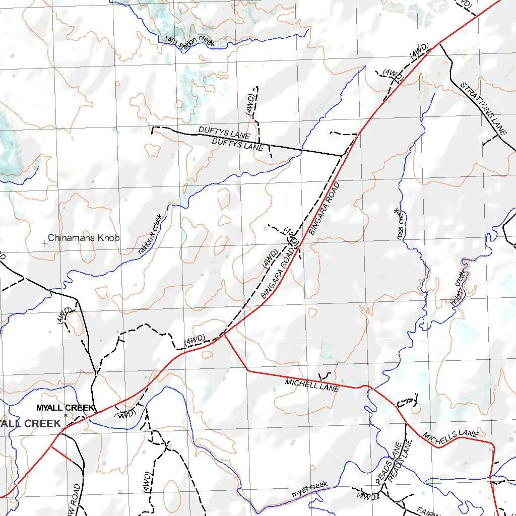 Getlost Map 9038 BINGARA NSW Topographic Map V15 1:75,000 by Getlost ...