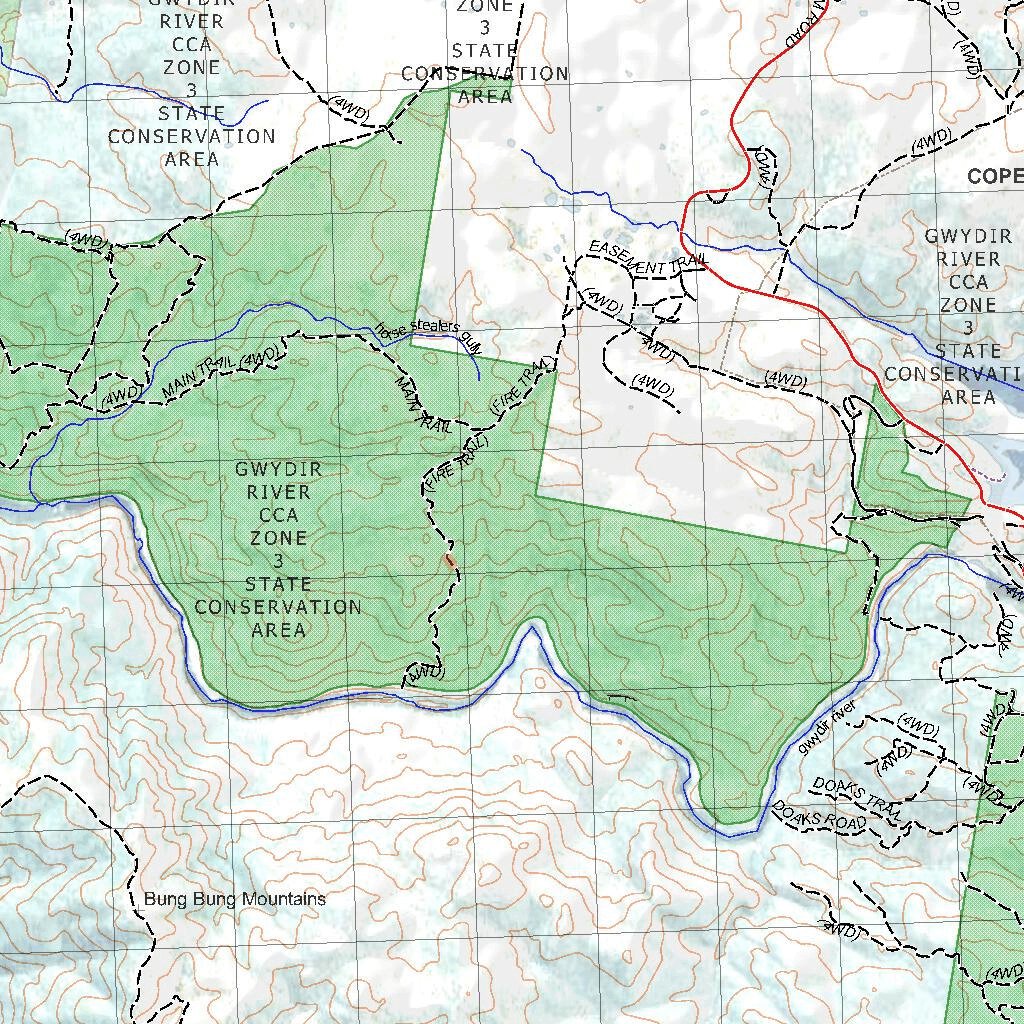 Getlost Map 9038 BINGARA NSW Topographic Map V15 1:75,000 by Getlost ...