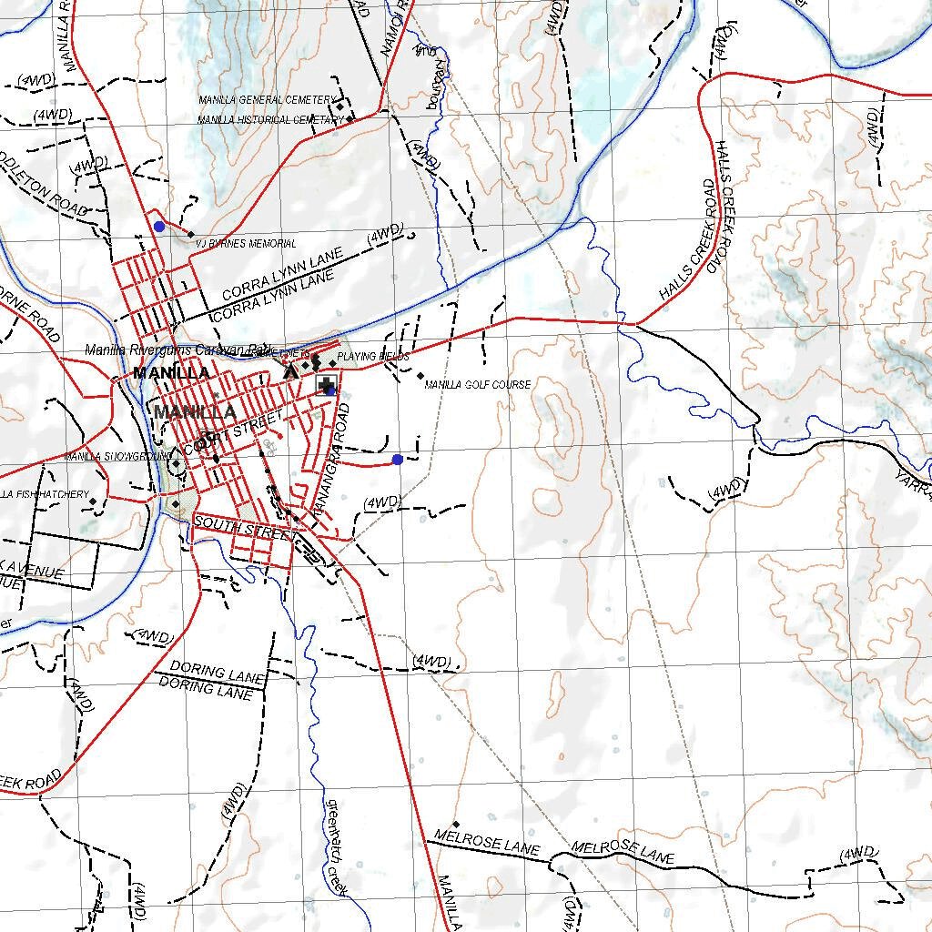 Getlost Map 9036 MANILLA NSW Topographic Map V15 1:75,000 by Getlost ...