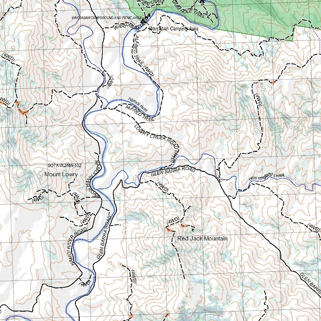Getlost Map 9036 MANILLA NSW Topographic Map V15 1:75,000 by Getlost ...