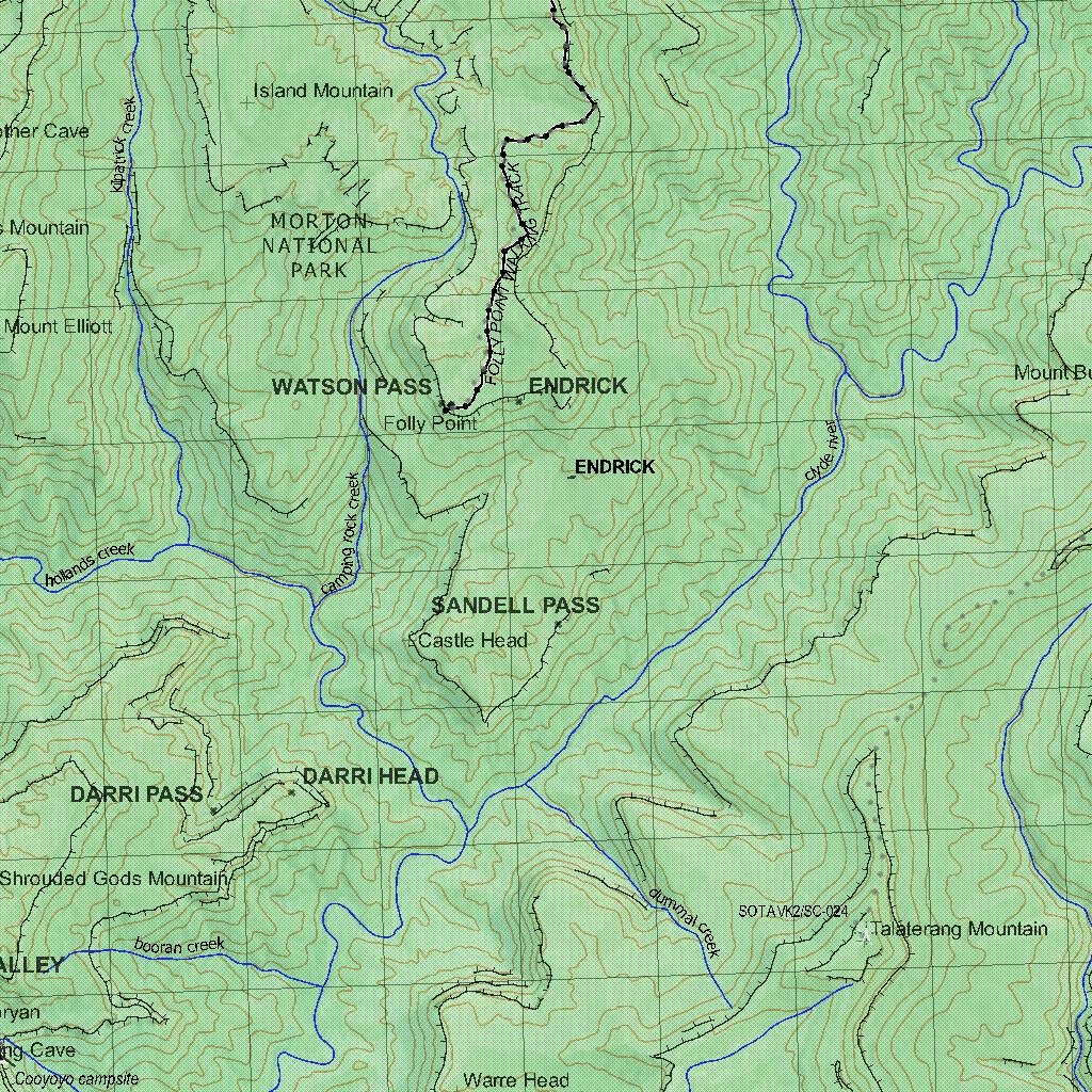 Getlost Map 8927 ULLADULLA NSW Topographic Map V15 1:75,000 by Getlost ...