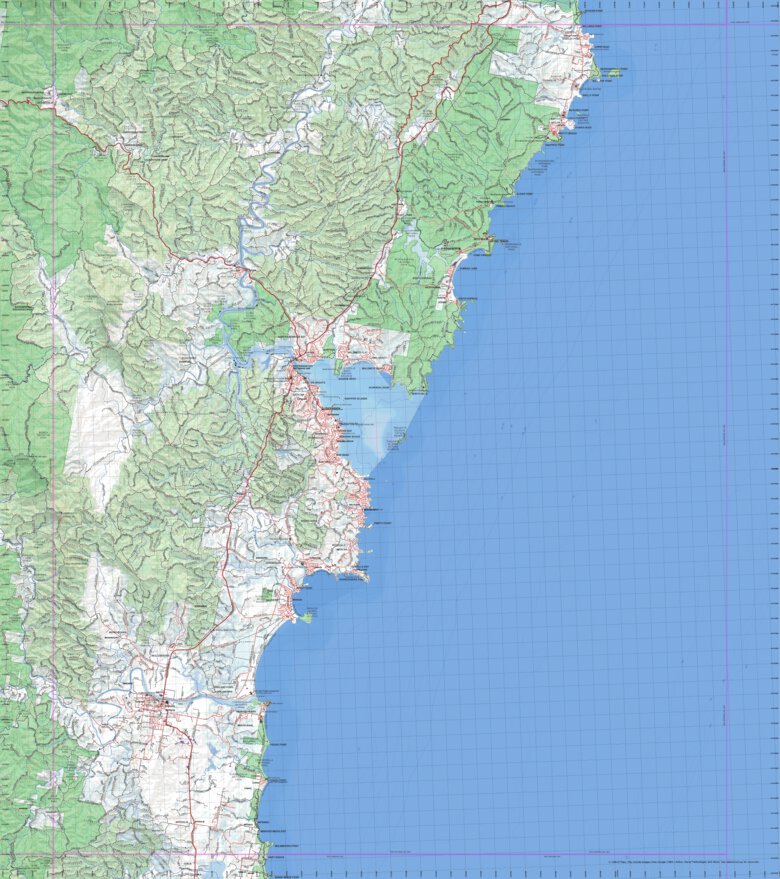 Getlost Map 8926 BATEMANS BAY NSW Topographic Map V15 1:75,000 by ...
