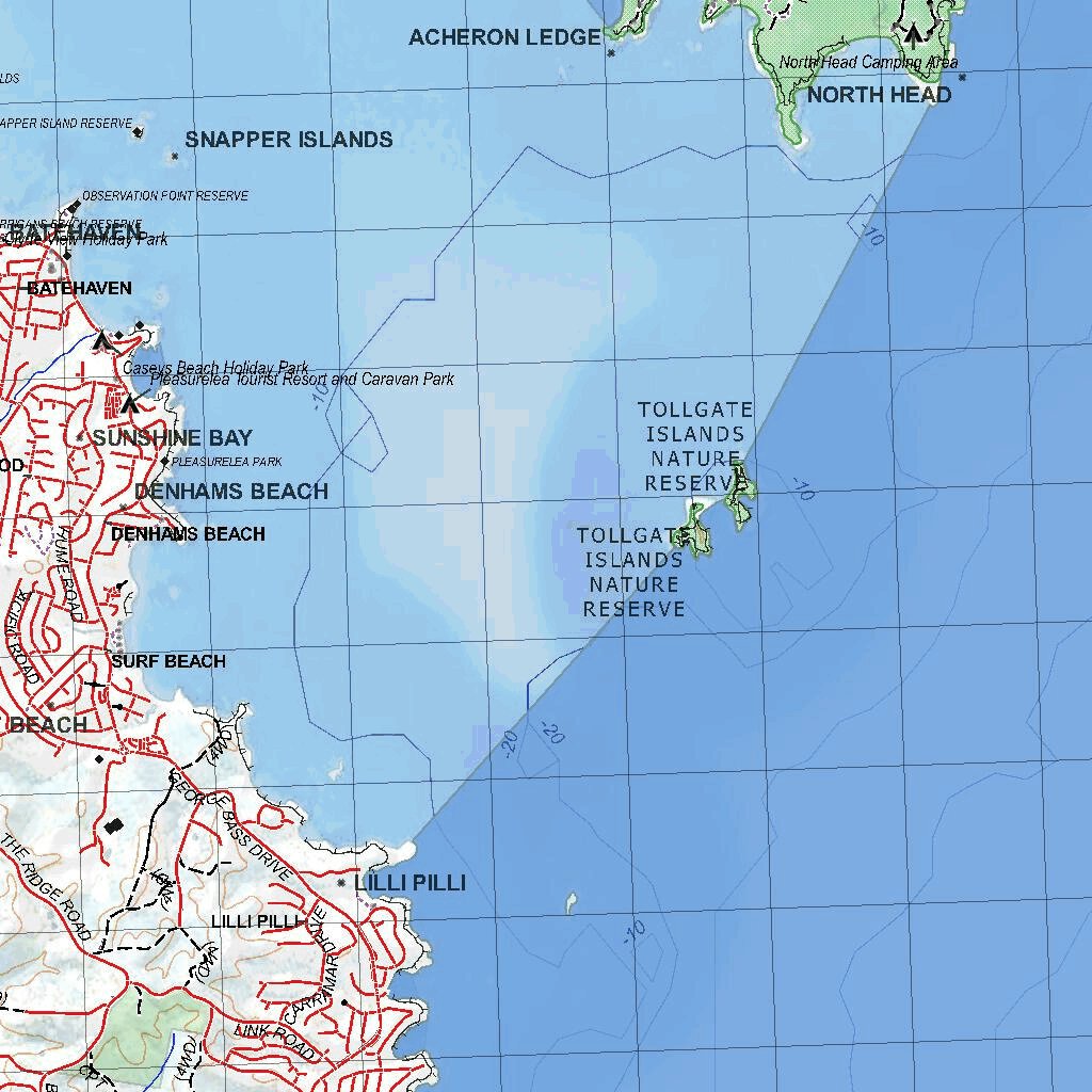Getlost Map 8926 BATEMANS BAY NSW Topographic Map V15 1:75,000 by ...