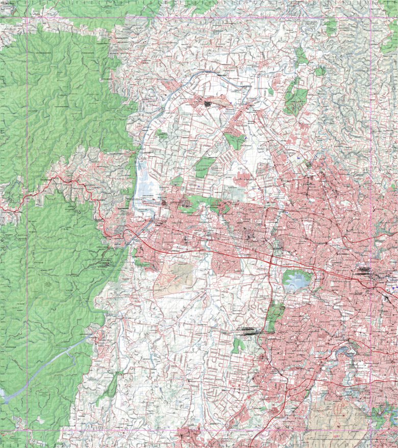 Getlost Map 9030 PENRITH NSW Topographic Map V15 1:75,000 by Getlost ...