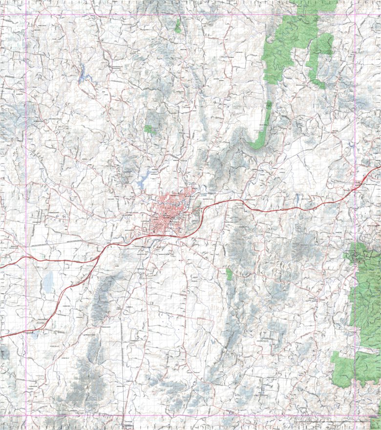 Getlost Map 8828 GOULBURN NSW Topographic Map V15 1:75,000 by Getlost ...