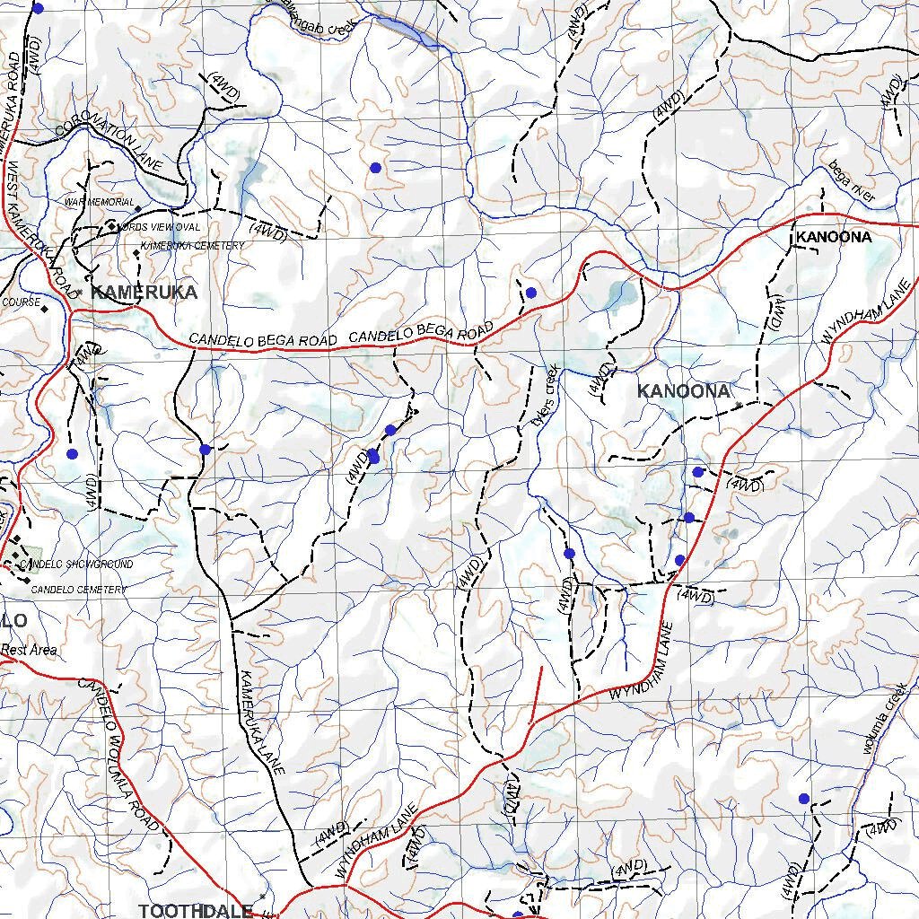 Getlost Map 8824 BEGA NSW Topographic Map V15 1:75,000 by Getlost Maps ...