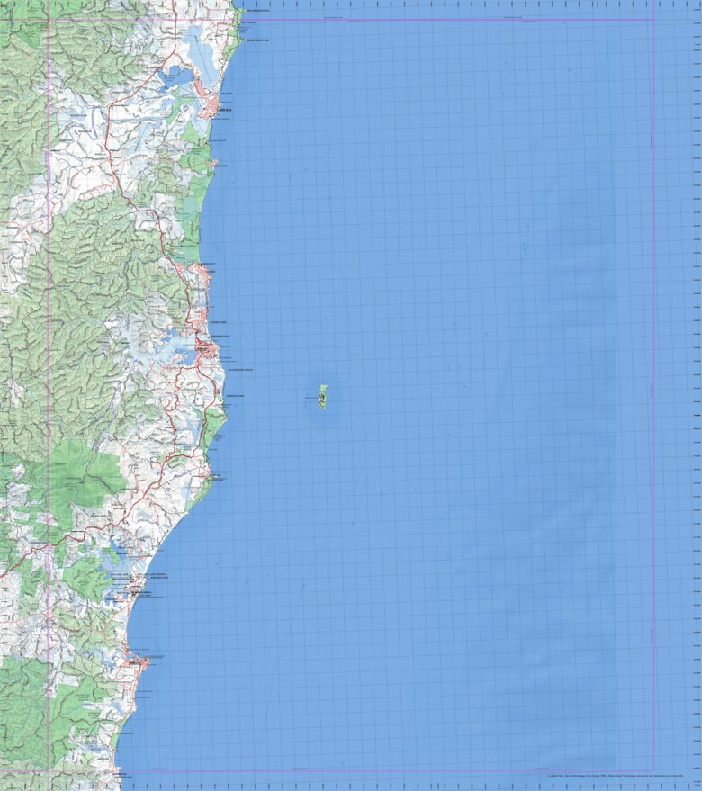 Getlost Map 8925 NAROOMA NSW Topographic Map V15 1:75,000 by Getlost ...