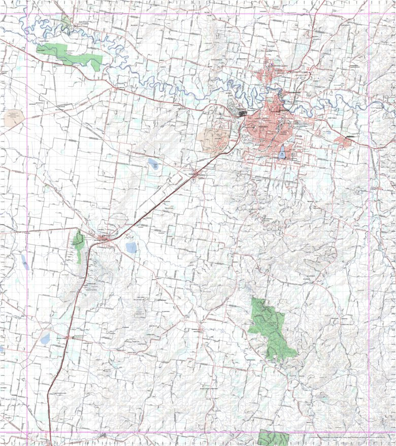 Getlost Map 8327 WAGGA WAGGA NSW Topographic Map V15 1:75,000 by ...