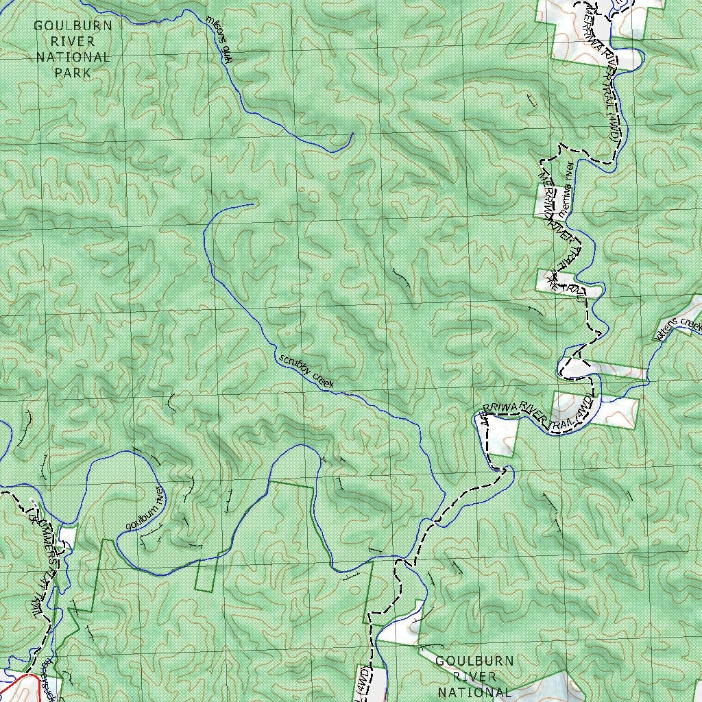 Getlost Map 8933 MERRIWA NSW Topographic Map V15 1:75,000 by Getlost ...
