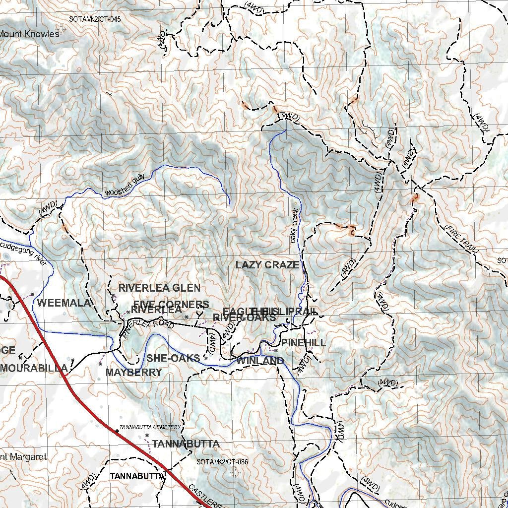Getlost Map 8832 MUDGEE NSW Topographic Map V15 1:75,000 by Getlost ...