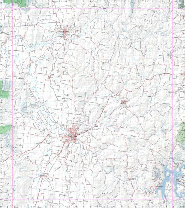 Getlost Map 8630 COWRA NSW Topographic Map V15 1:75,000 by Getlost Maps ...