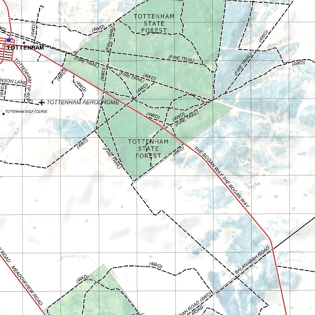 Getlost Map 8333 TOTTENHAM NSW Topographic Map V15 1:75,000 by Getlost ...