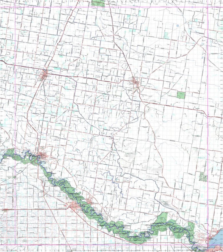 Getlost Map 8026 BERRIGAN NSW Topographic Map V15 1:75,000 by Getlost ...