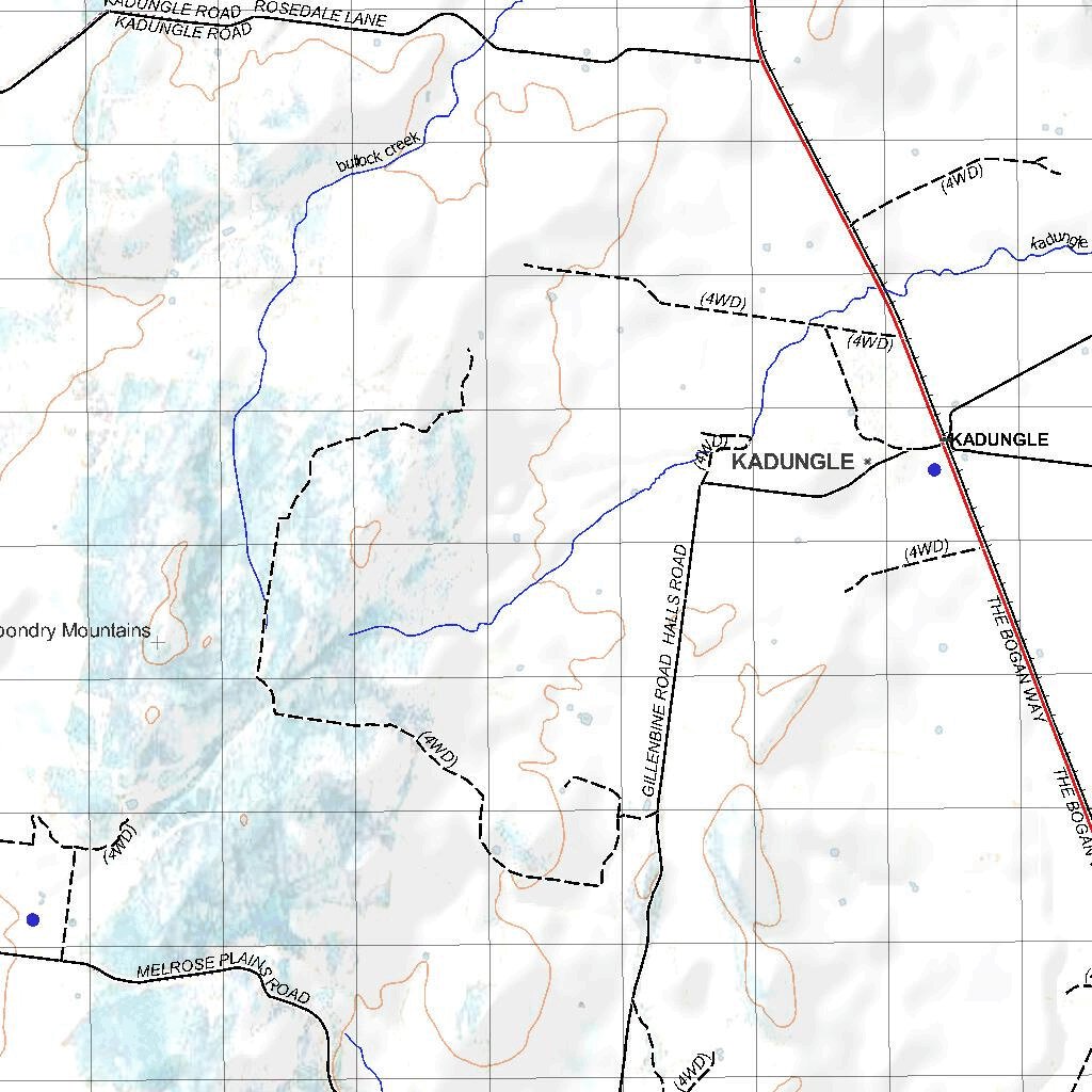 Getlost Map 8432 TULLAMORE NSW Topographic Map V15 1:75,000 by Getlost ...