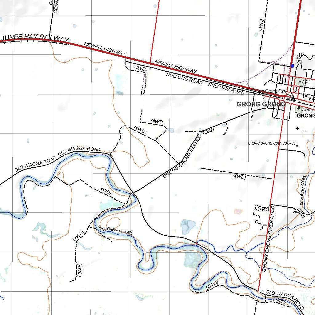 Getlost Map 8228 NARRANDERA NSW Topographic Map V15 1:75,000 by Getlost ...
