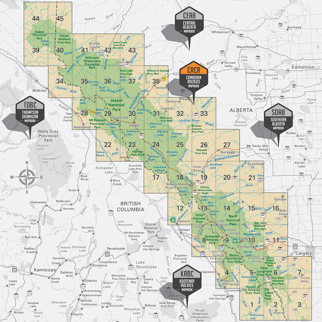 Canadian Rockies Backroad Mapbook 4th edition (CRCR Map Bundle) by ...