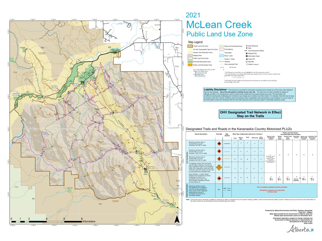 McLean PLUZ 2021 Some Labeled Trails Map by Rocky Mountain Bush Patrol ...