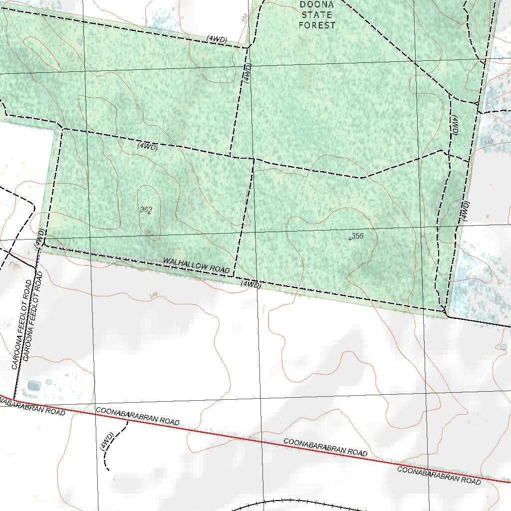 Getlost Map 8935-2S Caroona NSW Topographic Map V15 1:25,000 by Getlost ...