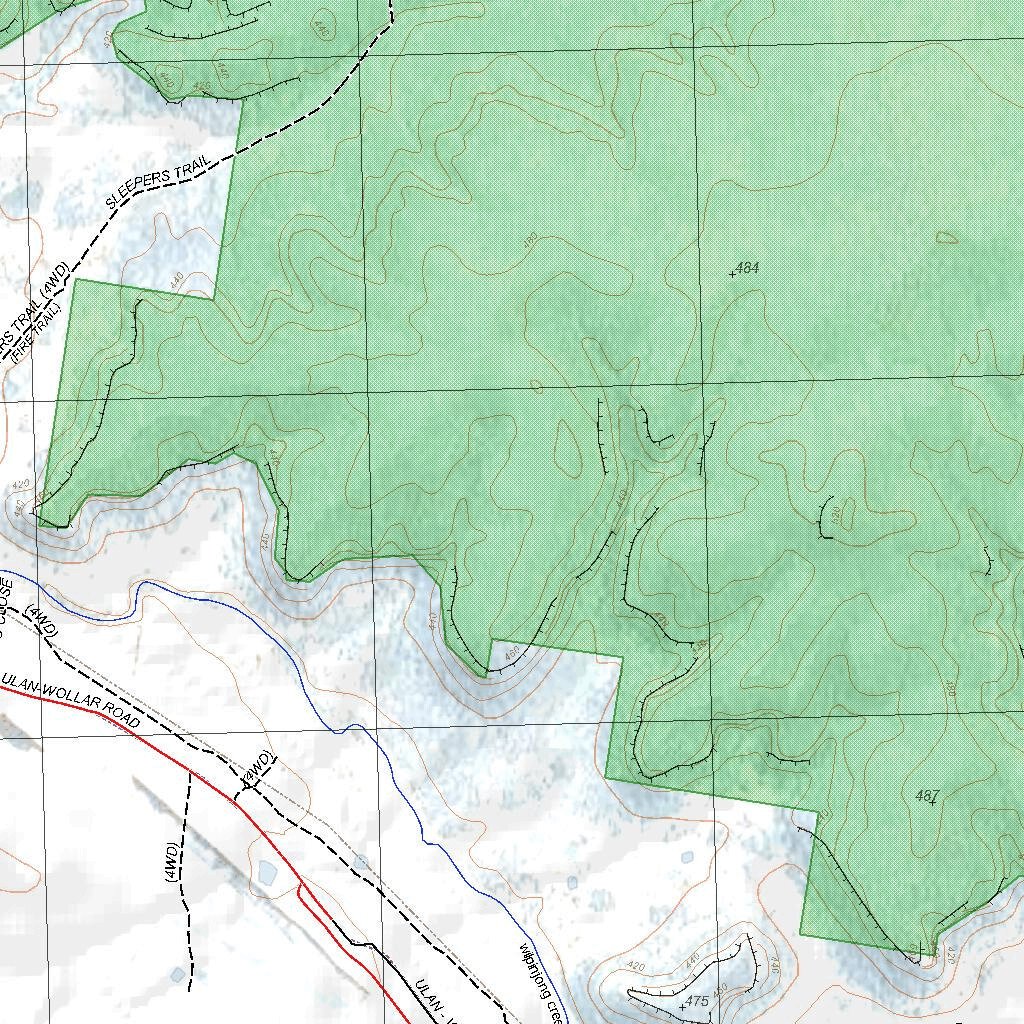 Getlost Map 8833-2N Wollar NSW Topographic Map V15 1:25,000 by Getlost ...