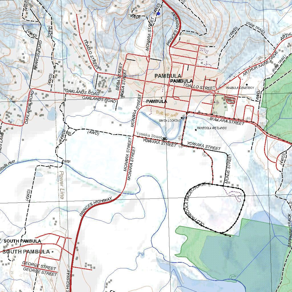 Getlost Map 8824-2S Pambula NSW Topographic Map V15 1:25,000 by Getlost ...