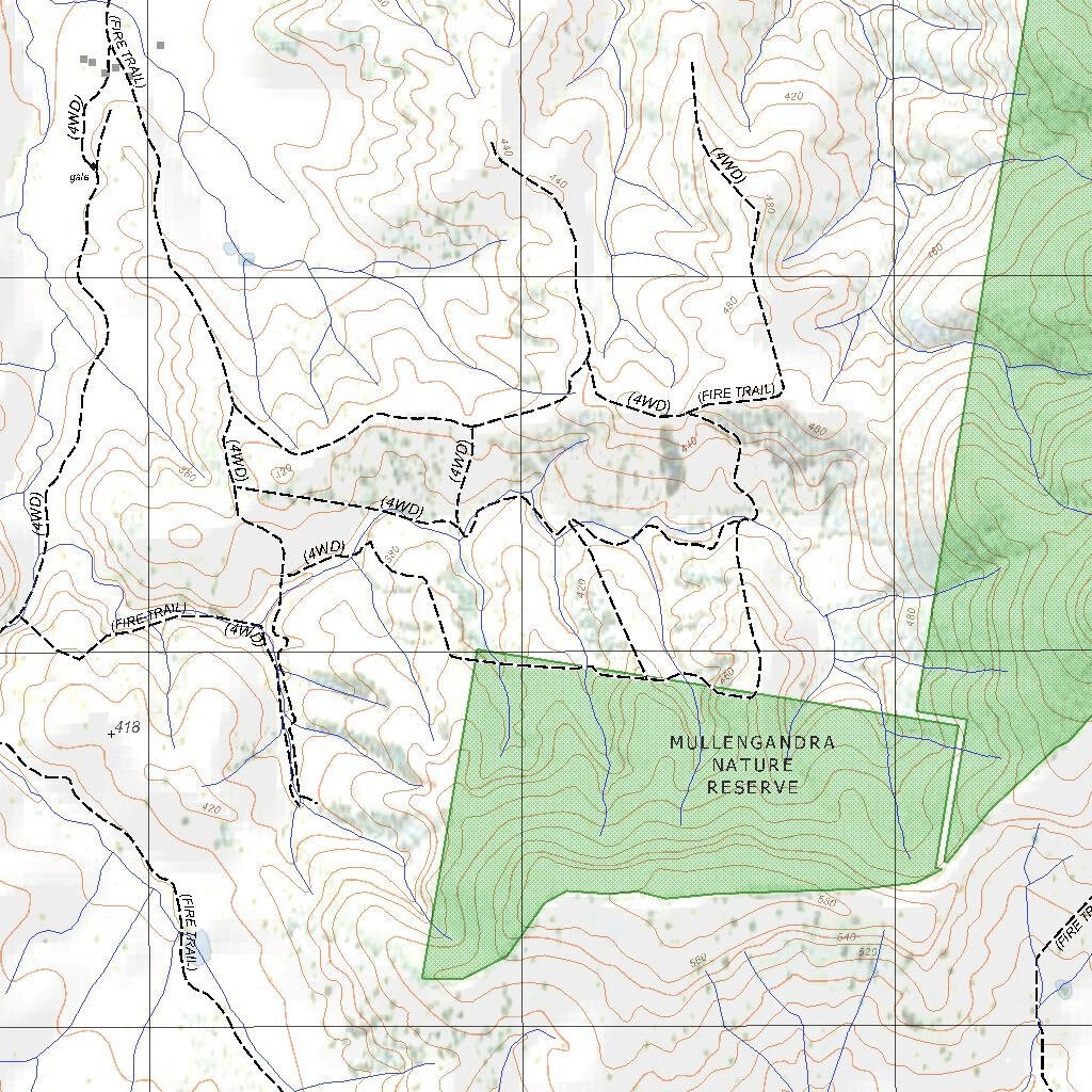 Getlost Map 8326-3S Mullengandra NSW Topographic Map V15 1:25,000 by ...