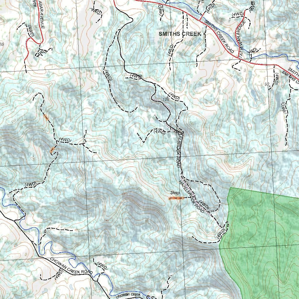 Getlost Map 9541-2S Burringbar NSW Topographic Map V15 1:25,000 by ...