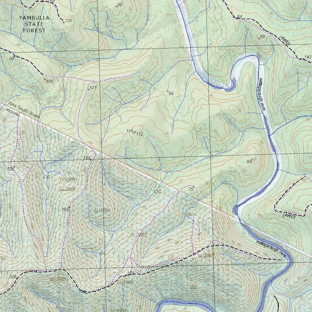Getlost Map 8823-3S Genoa NSW Topographic Map V15 1:25,000 by Getlost ...