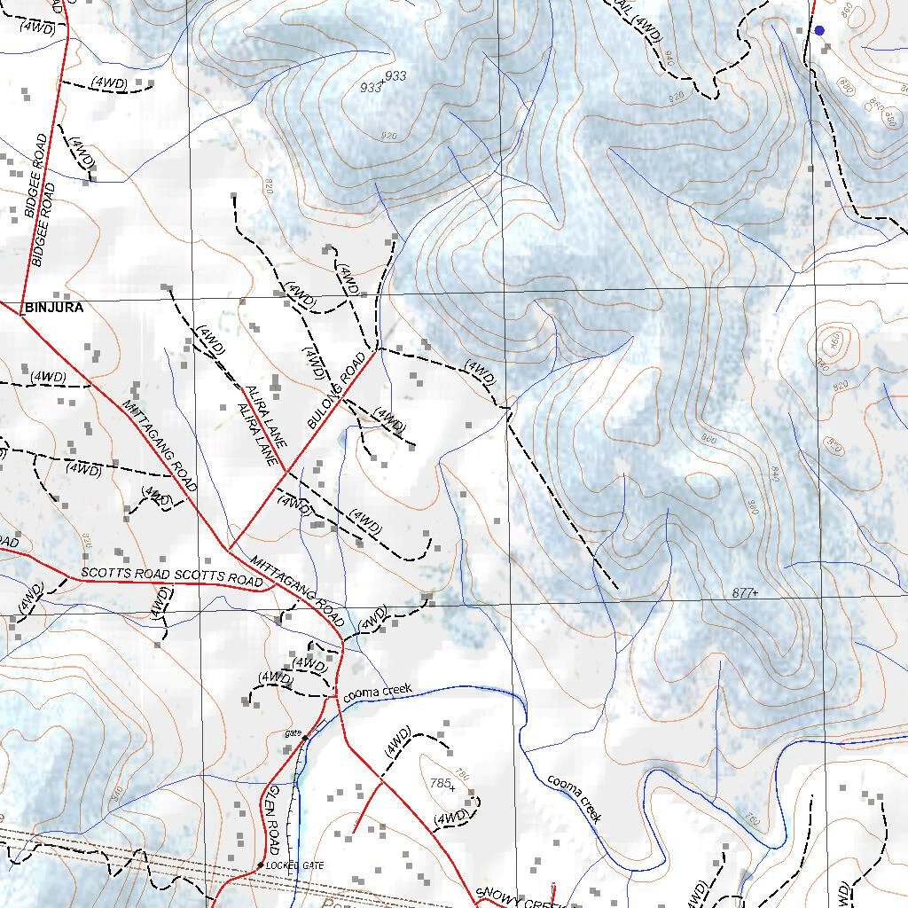 Getlost Map 8725-4S Cooma NSW Topographic Map V15 1:25,000 by Getlost ...