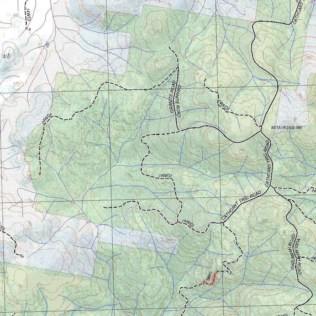 Getlost Map 8724-2N Cathcart NSW Topographic Map V15 1:25,000 by ...