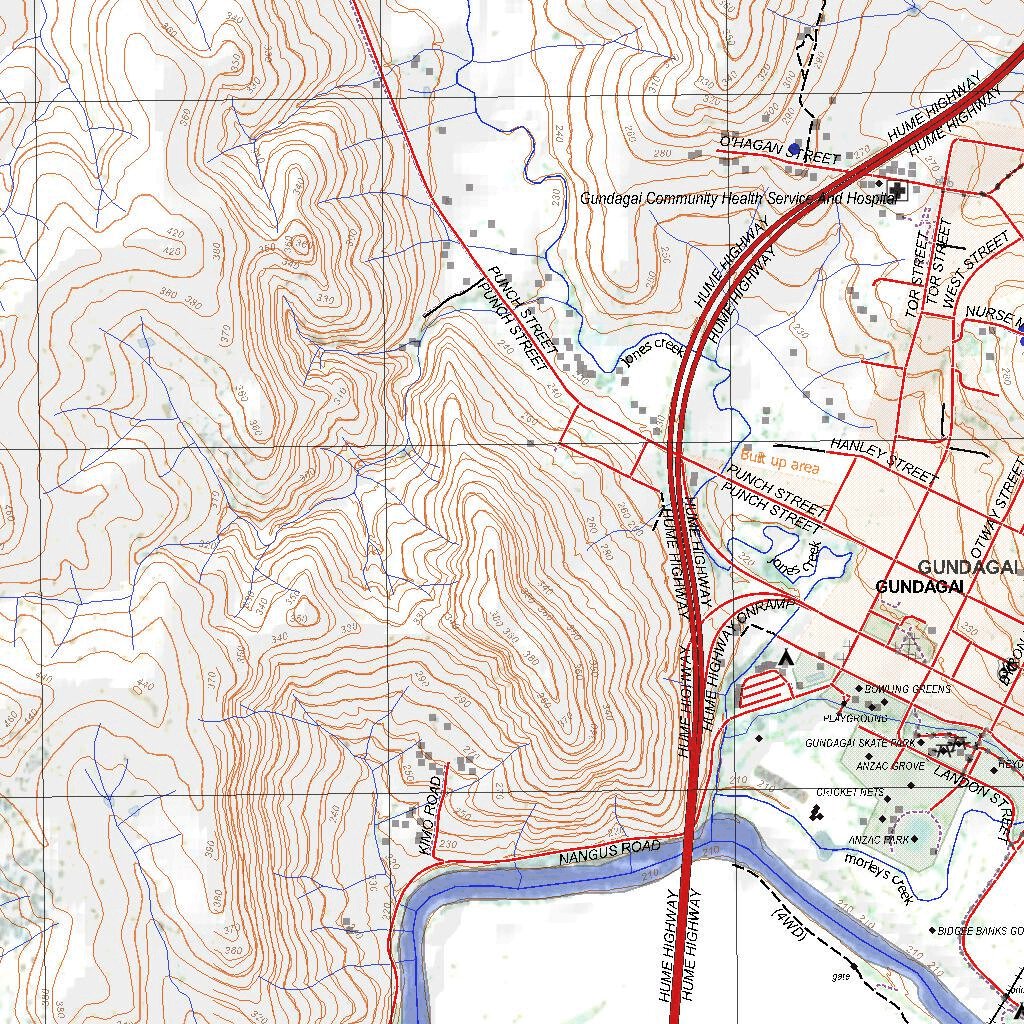 Getlost Map 8527-4N Gundagai NSW Topographic Map V15 1:25,000 by ...