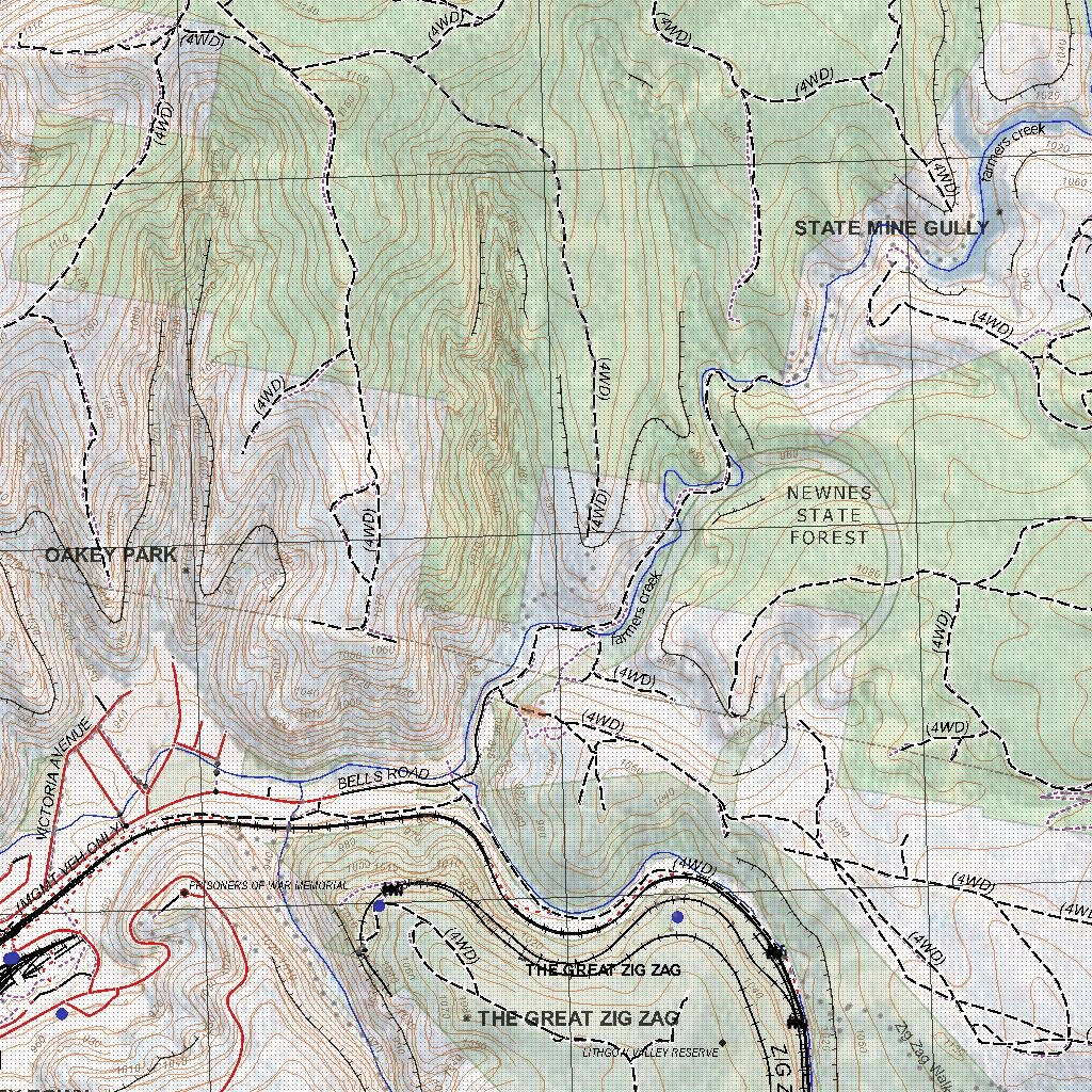 Getlost Map 8931-3S Lithgow NSW Topographic Map V15 1:25,000 by Getlost ...