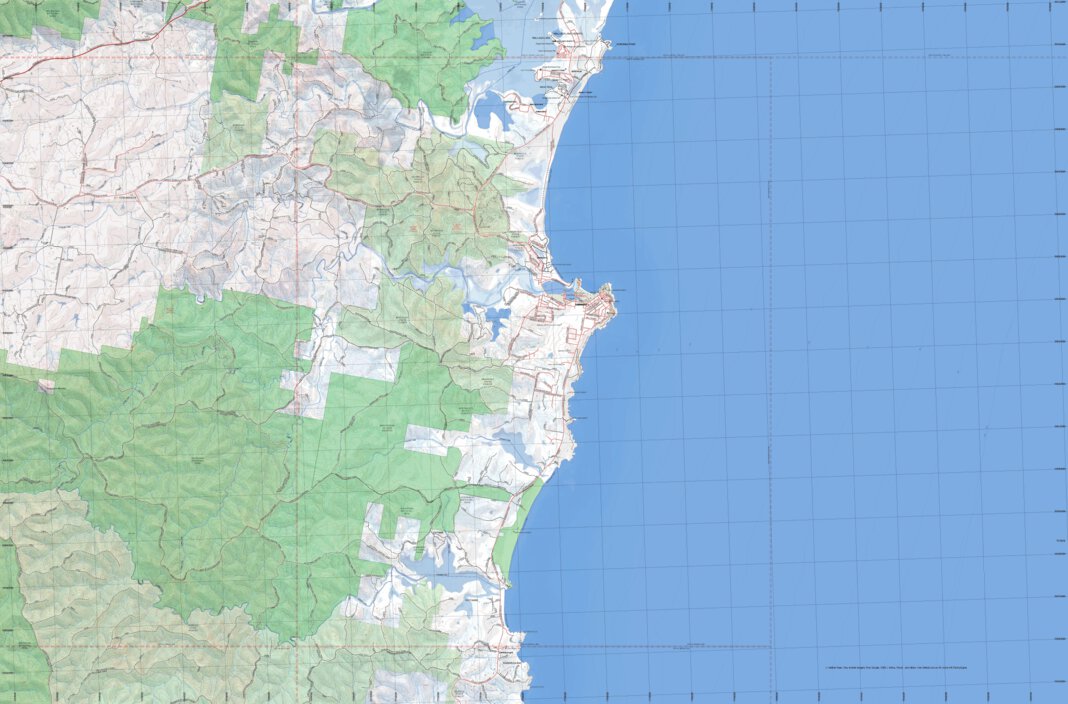Getlost Map 8925-3S Bermagui NSW Topographic Map V15 1:25,000 by ...