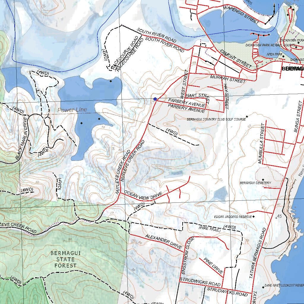 Getlost Map 8925-3S Bermagui NSW Topographic Map V15 1:25,000 by ...