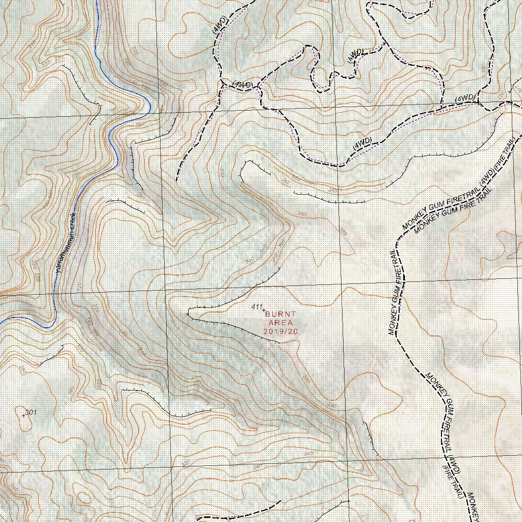 Getlost Map 8927-1N Sassafras NSW Topographic Map V15 1:25,000 by ...