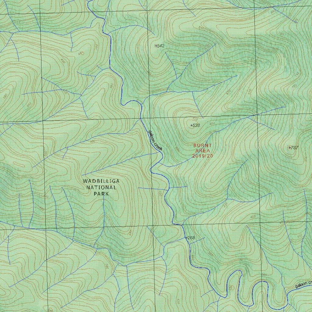 Getlost Map 8825-3S Puen Buen NSW Topographic Map V15 1:25,000 by ...