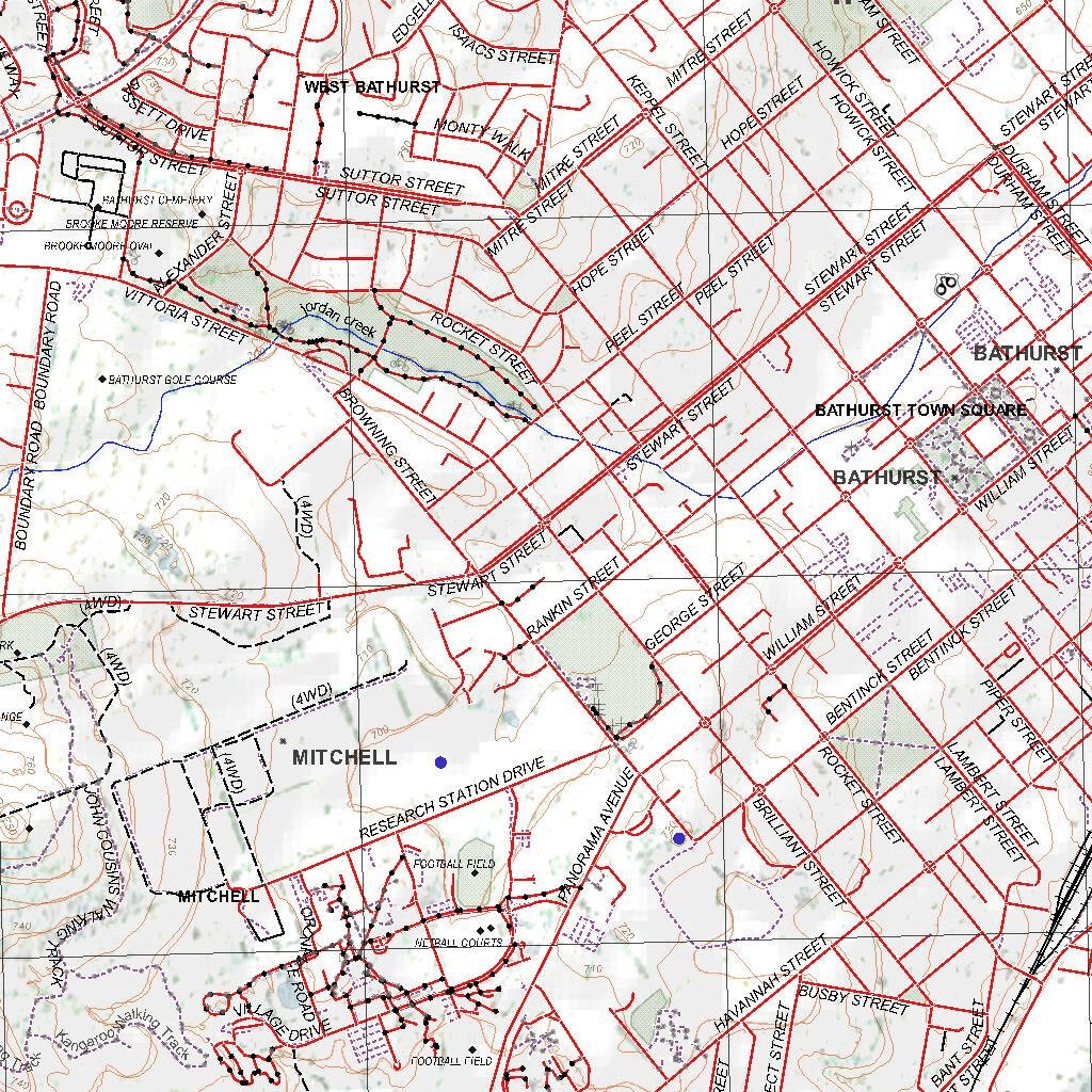 Getlost Map 8831-3S Bathurst NSW Topographic Map V15 1:25,000 by ...