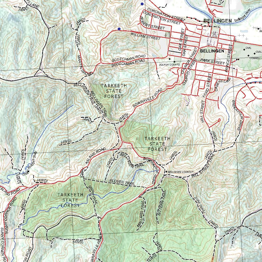 Getlost Map 9437-2S Bellingen NSW Topographic Map V15 1:25,000 by ...