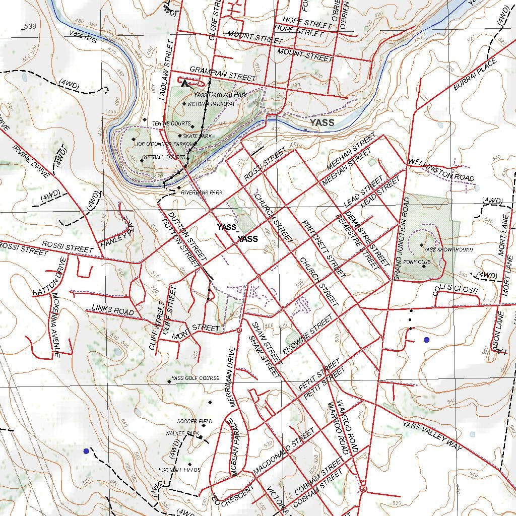 Getlost Map 8628-2N Yass NSW Topographic Map V15 1:25,000 by Getlost ...