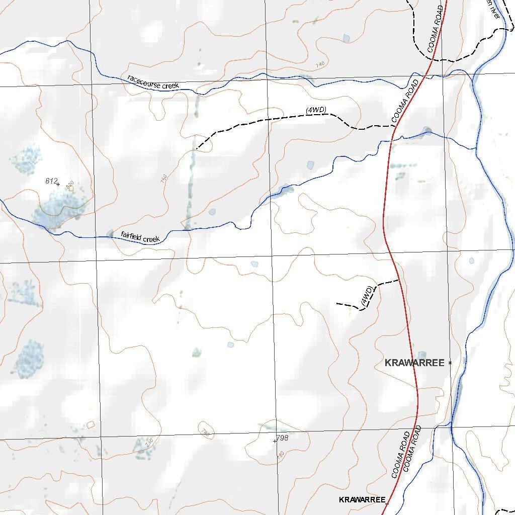Getlost Map 8826-3N Krawarree NSW Topographic Map V15 1:25,000 by ...