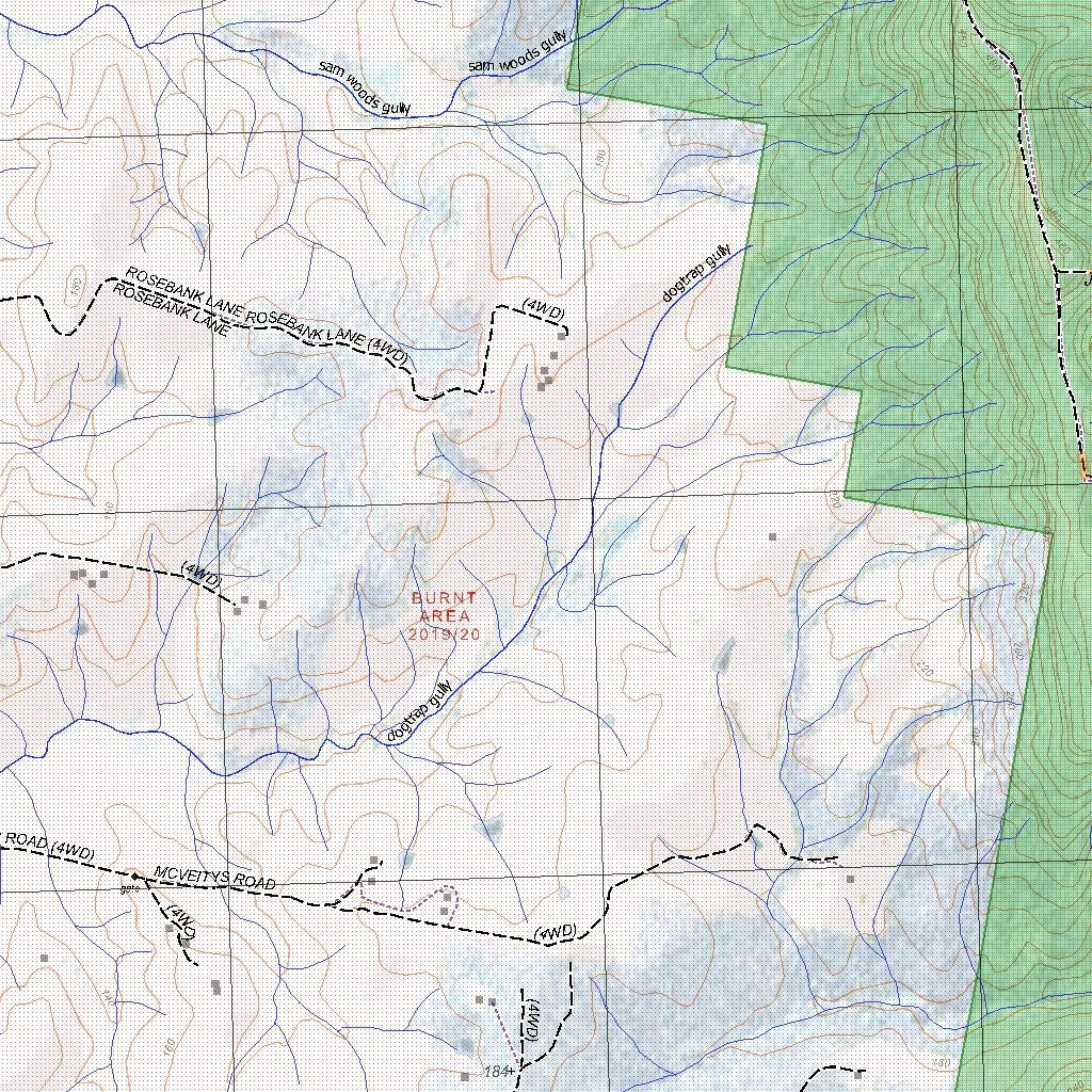 Getlost Map 8825-2N Wandella NSW Topographic Map V15 1:25,000 by ...