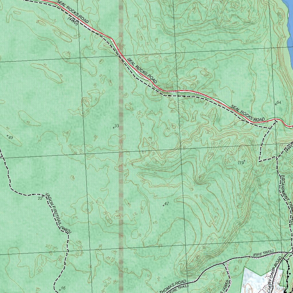 Getlost Map 9433-3S Seal Rocks NSW Topographic Map V15 1:25,000 by ...