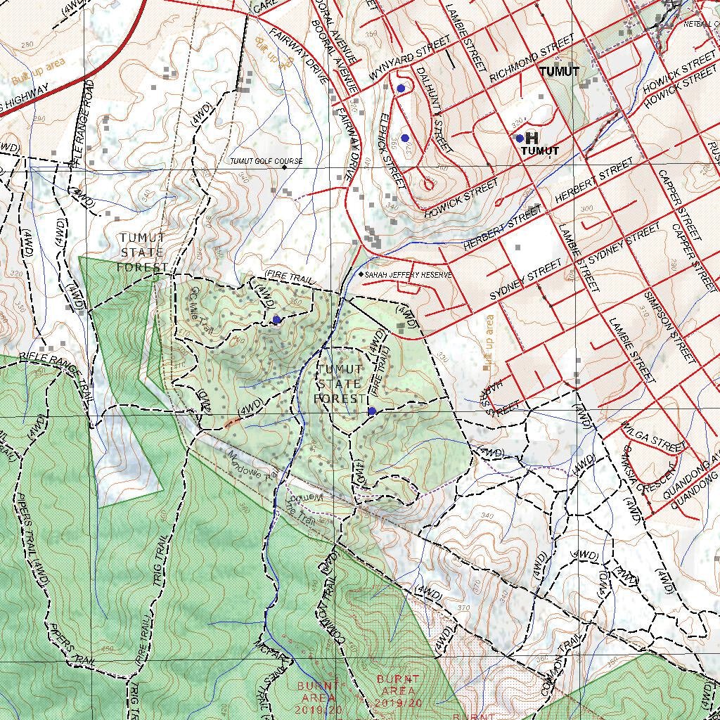 Getlost Map 8527-3N Tumut NSW Topographic Map V15 1:25,000 by Getlost ...