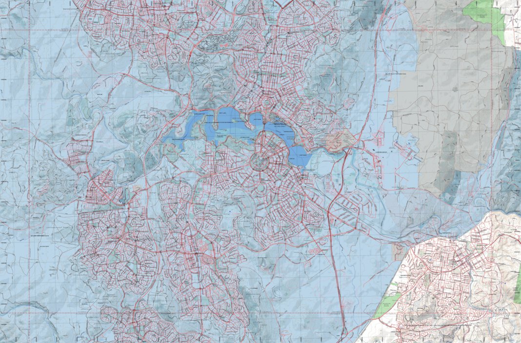 Getlost Map 8727-3N Canberra NSW Topographic Map V15 1:25,000 by ...